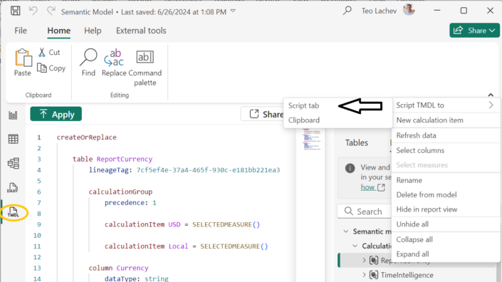 TMDL View in Power BI Desktop – Prologika